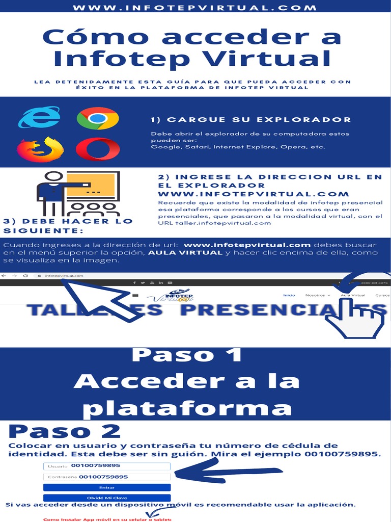 Como Acceder A Infotep Virtual | PDF | Aplicación movil | Software móvil