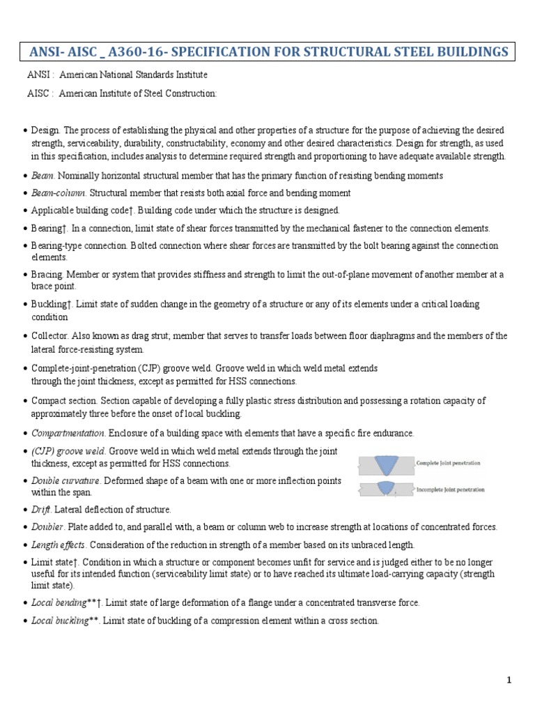 3-ANSI - AISC - A360-16 - SPECIFICATION FOR STRUCTURAL STEEL BUILDINGS ...
