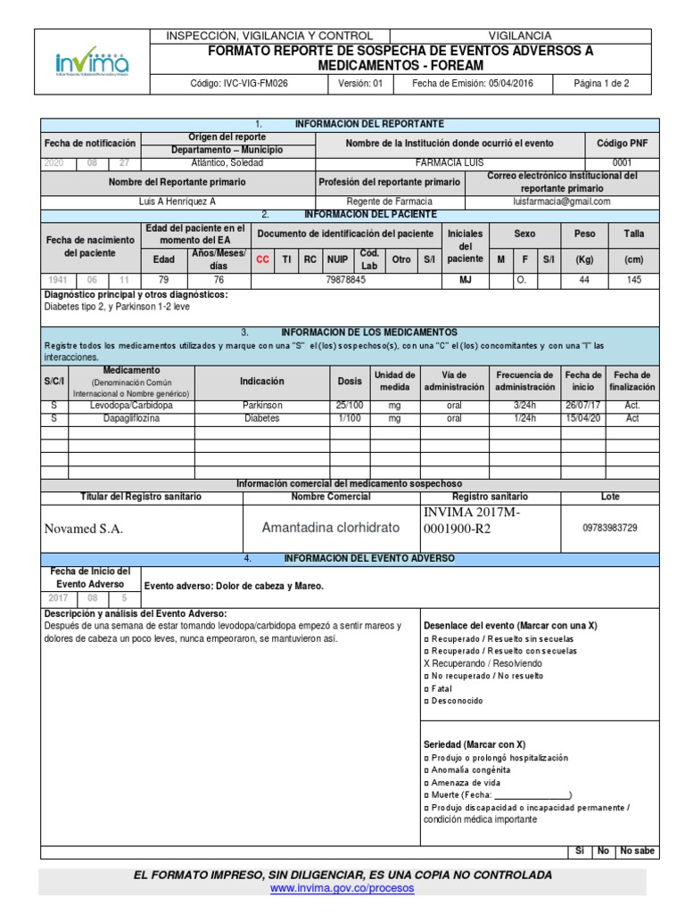 Foream 855f481af619a5f | PDF | Medicamentos con receta | Farmacología