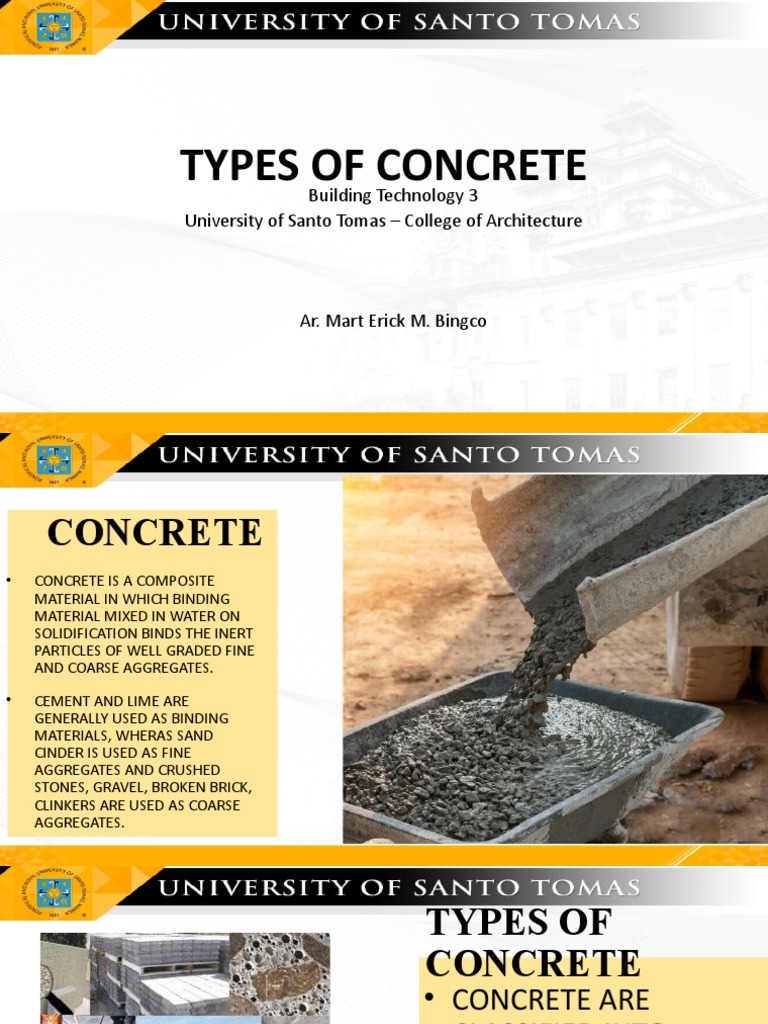 Types of Concrete Explained | PDF | Construction Aggregate | Concrete