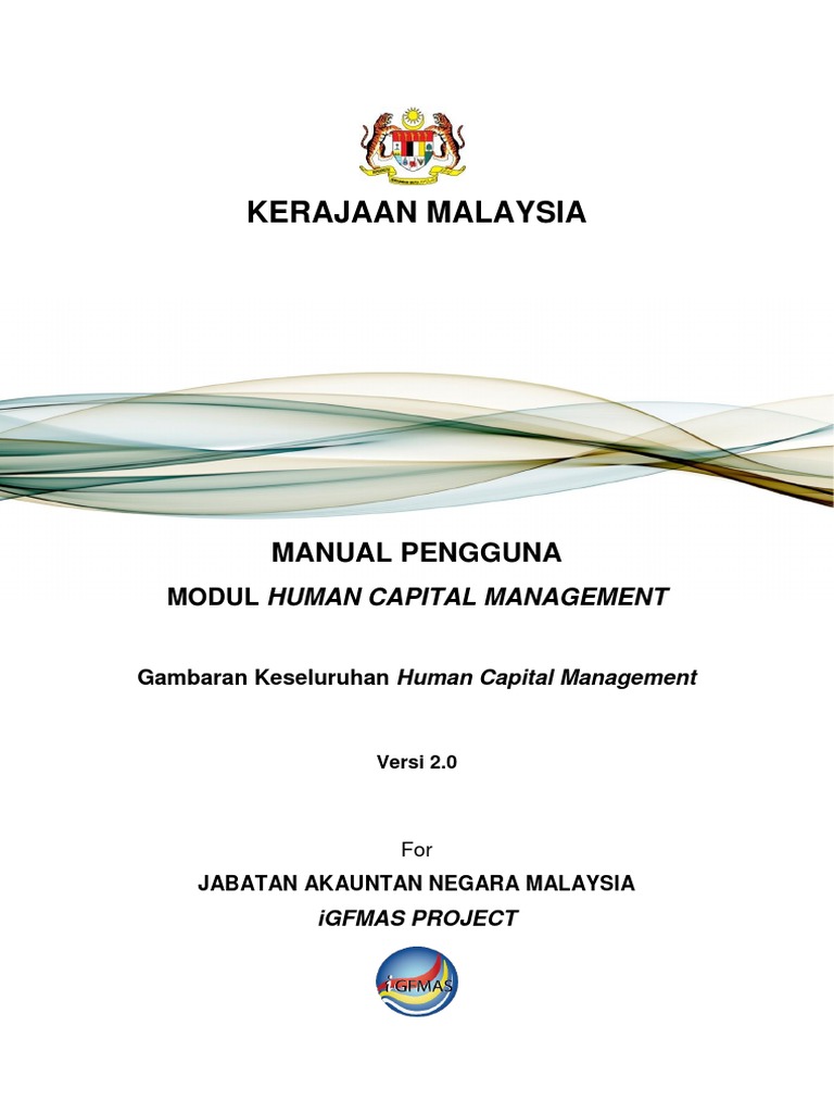 iGFMAS - MANUAL PENGGUNA - MODUL HUMAN CAPITAL MANAGEMENT v2.0 PDF | PDF
