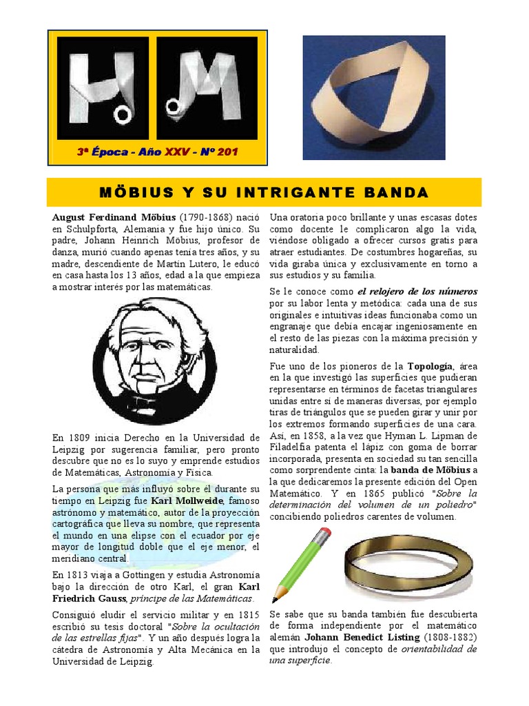 Cómo hacer una Banda de Möbius | PDF | Espacio | Geometría