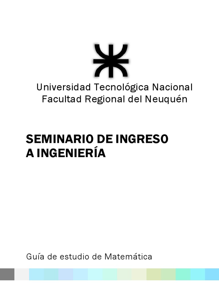 Cuadernillo Ingreso - Matematica PDF | PDF | Intervalo (Matemáticas) | Conjunto (Matemáticas)