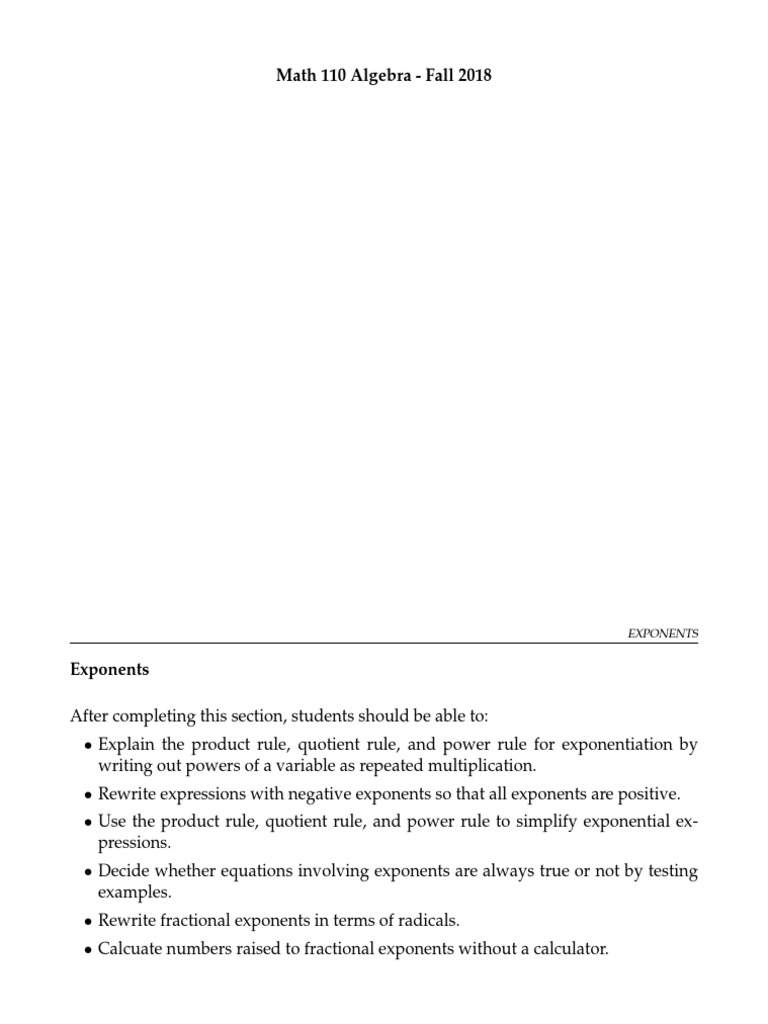 Algebra | PDF | Exponentiation | Function (Mathematics)