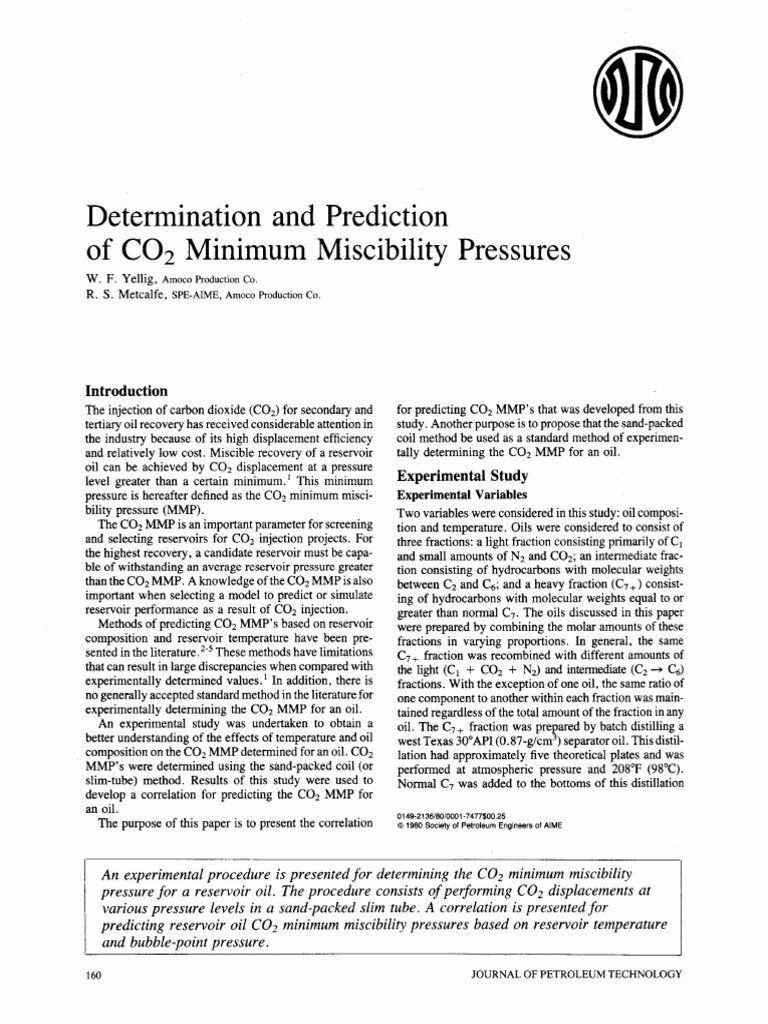 Yellig 1980 | PDF | Phase (Matter) | Petroleum
