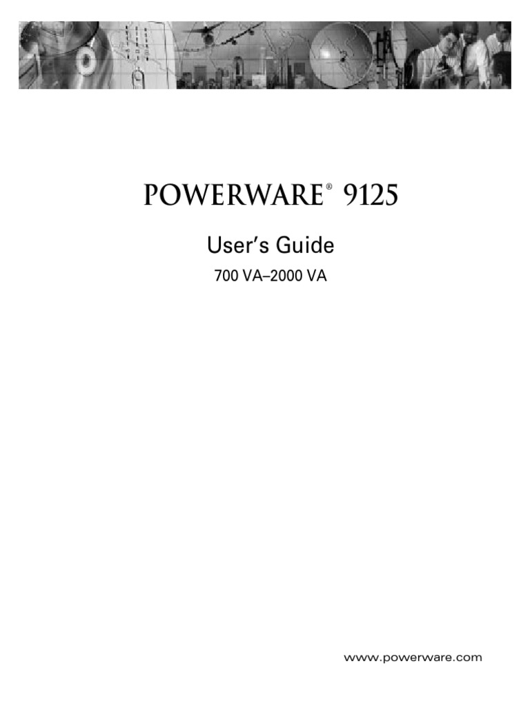 Powerware 9125 Guide | PDF | Electromagnetic Compatibility ...