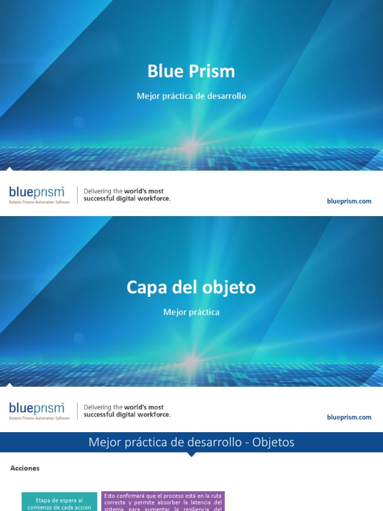 Blue Prism - Development Best Practice (ES) | PDF | Información ...