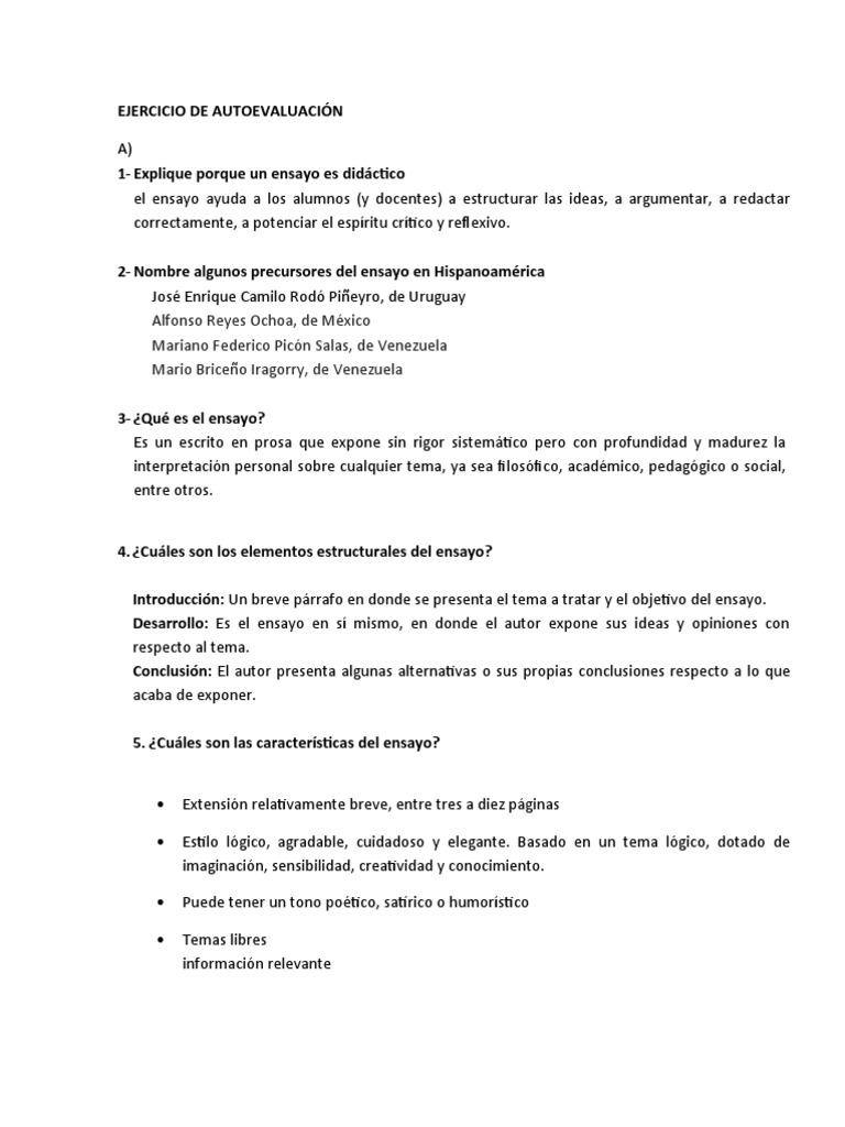 Ejercicio Sobre El Ensayo S8 | PDF | Gases de efecto invernadero | Ensayos