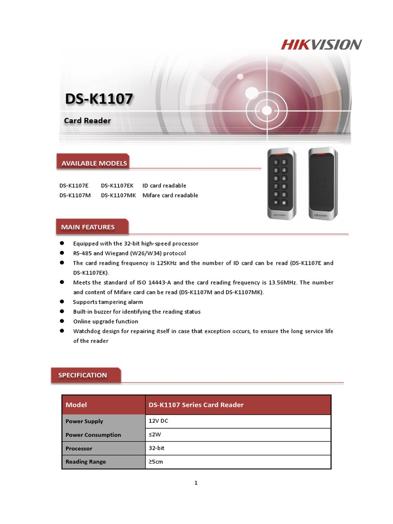 Card Reader: Available Models | PDF | Computers | Technology & Engineering