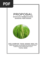 Proposal Pengajuan Alat Pertanian | PDF