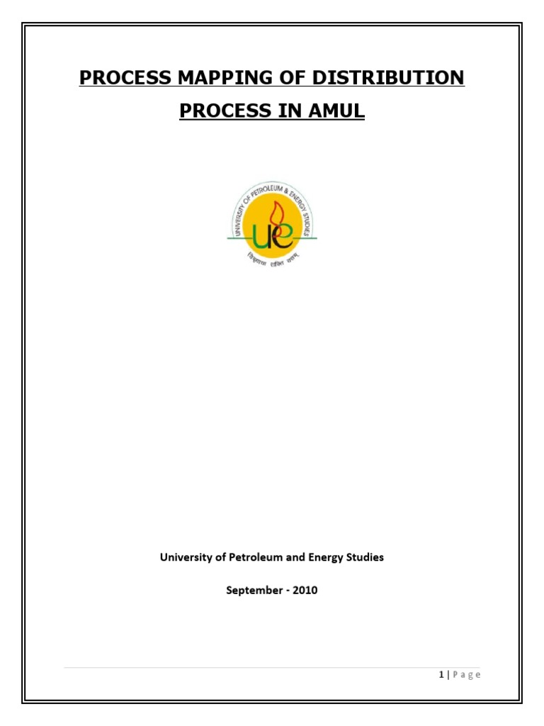 Amul Distribution Process Mapping | PDF | Dairy | Marketing