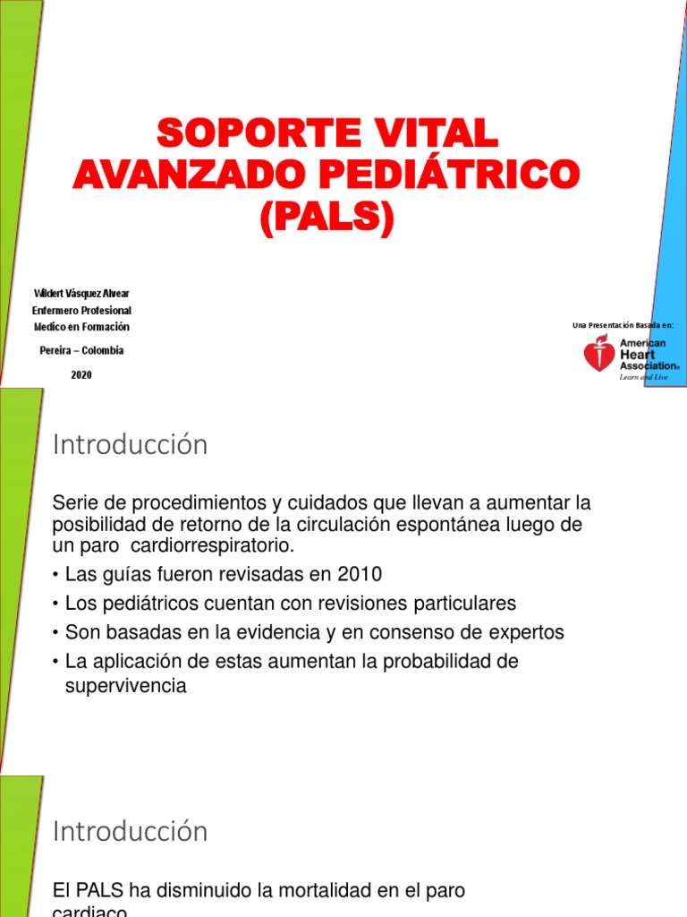 Soporte Vital Avanzado Pediátrico PDF | PDF | Reanimación cardiopulmonar | Enfermedades y trastornos