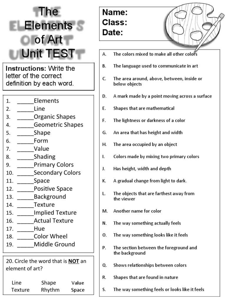 Name: Class: Date:: Instructions: Write The | PDF | Shape | Color