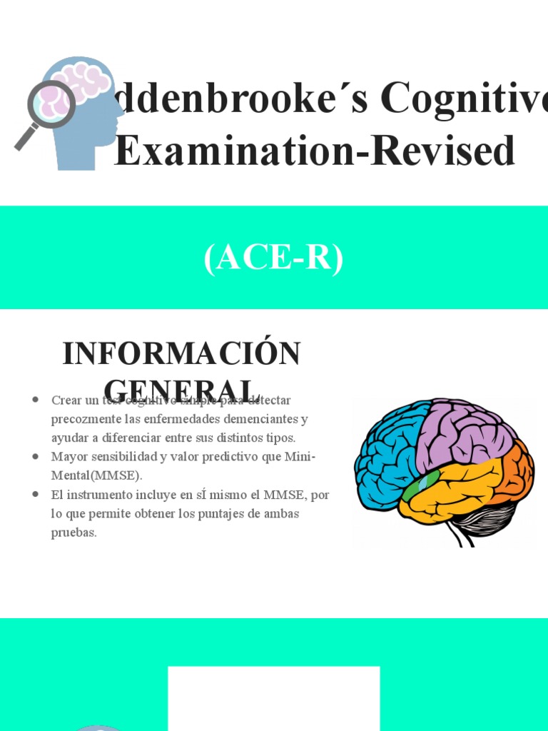 Addenbrooke S Cognitive Examination-Revised ACE-R | PDF