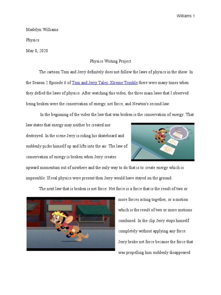 Physics Writing Project PDF | PDF