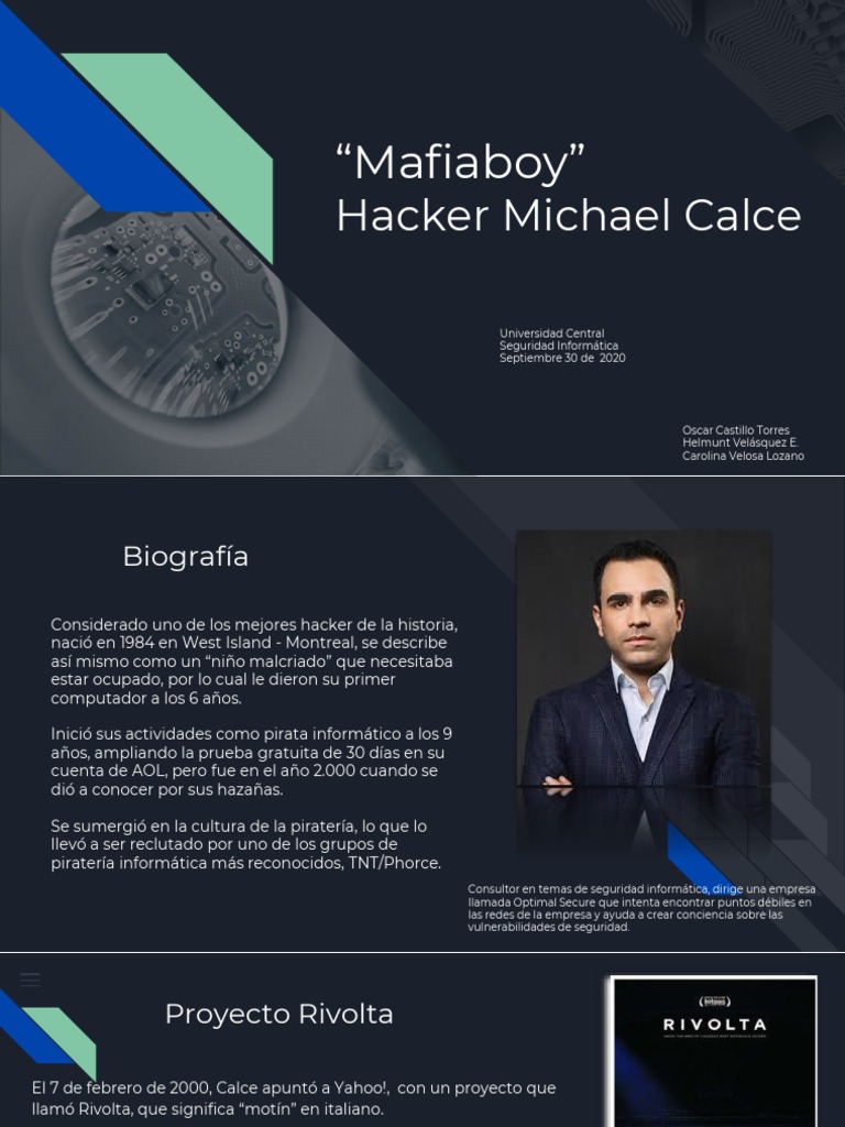 Mafiaboy: La historia de Michael Calce | PDF | Ataque de denegación de ...