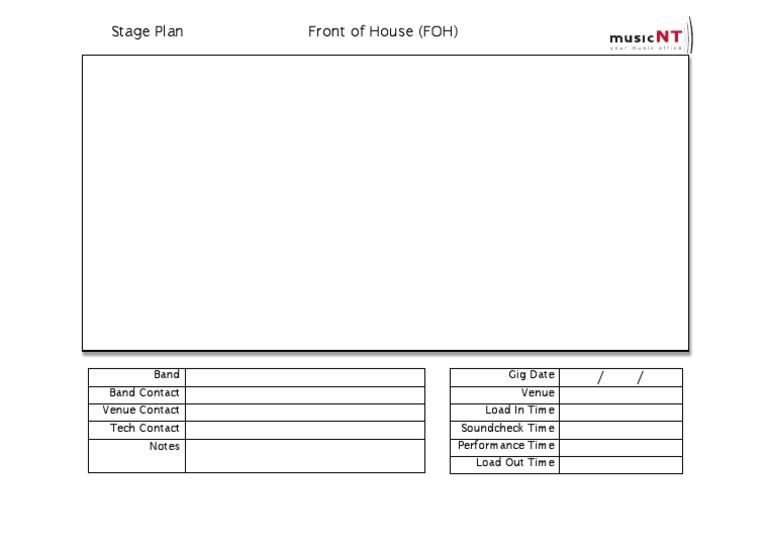 Stage Plan Template | PDF