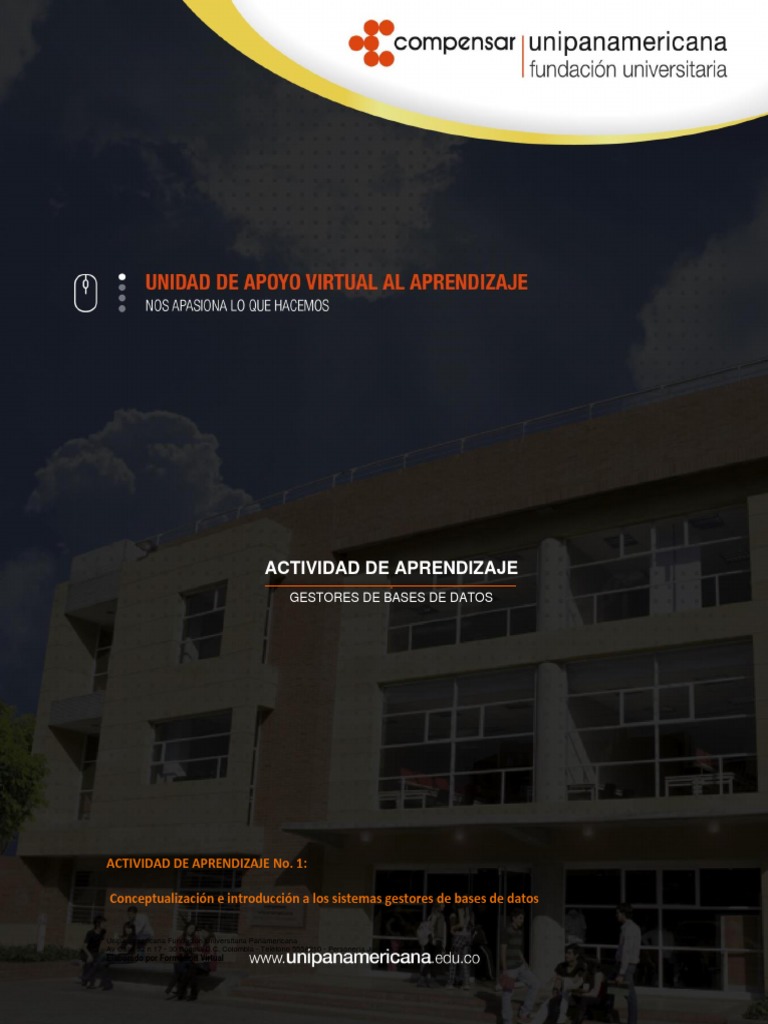 ACTIVIDAD DE APRENDIZAJE 1 - Conceptos y Conociendo SGBD | PDF | Bases de datos | Archivo de ...