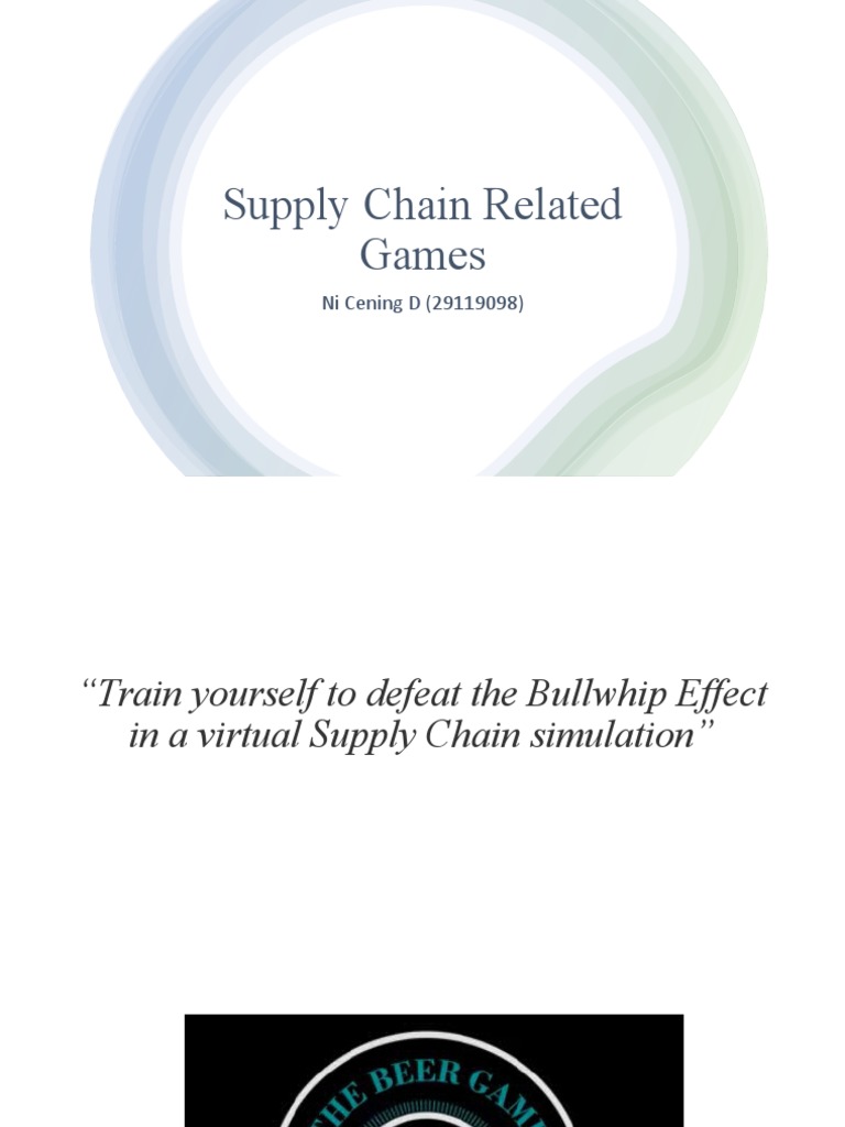 Supply Chain Related Games | PDF