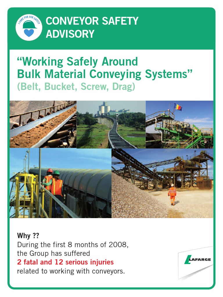 Conveyor Safety Advisory: "Working Safely Around Bulk Material ...