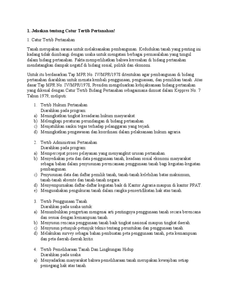 Tugas 2 Administrasi Pertanahan | PDF