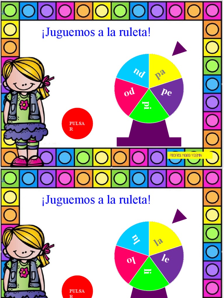 RULETA SILABAS CON P, M, S, T, L | PDF