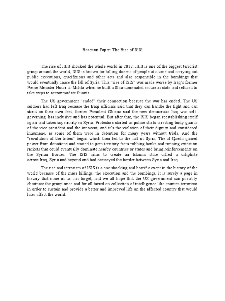 The Rise of ISIS | PDF | Islamic State Of Iraq And The Levant | World ...