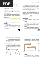 Structural Theory 1 Course Overview | PDF | Bending | Truss