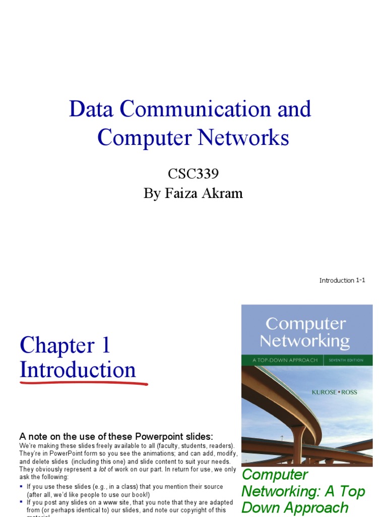 Data Communication and Computer Networks: CSC339 by Faiza Akram | PDF ...