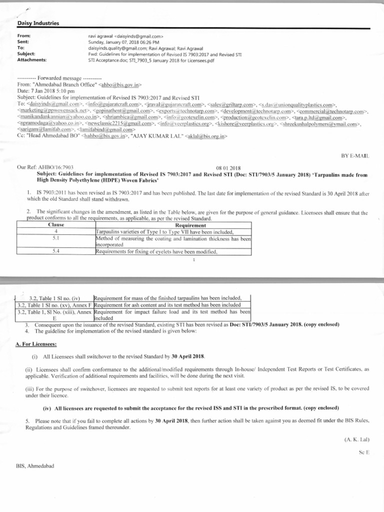 IS 7903:2017 Implementation Guidelines | PDF | Color | Specification ...