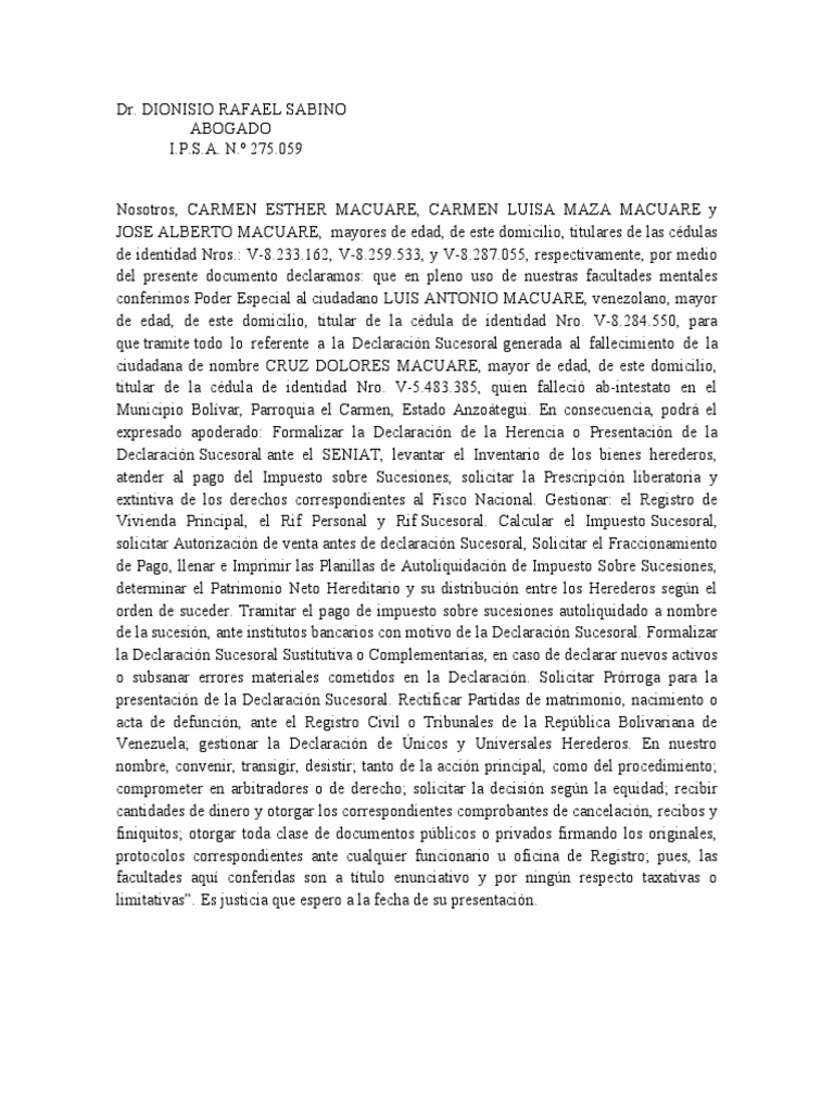 Poder Luis Macuare | PDF | Venezuela | Justicia