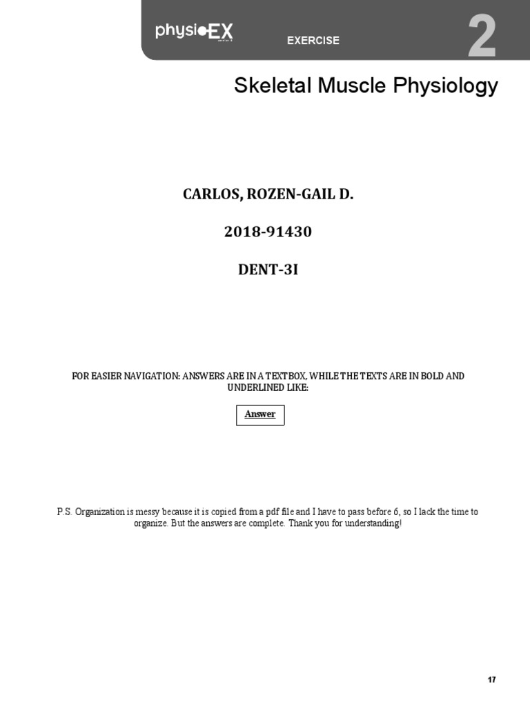 Skeletal Muscle Physiology Threshold | PDF | Muscle Contraction ...