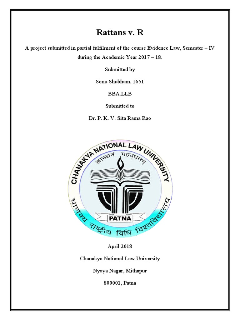 Analysis of the Queen vs. Leith McDonald Ratten case and its ...