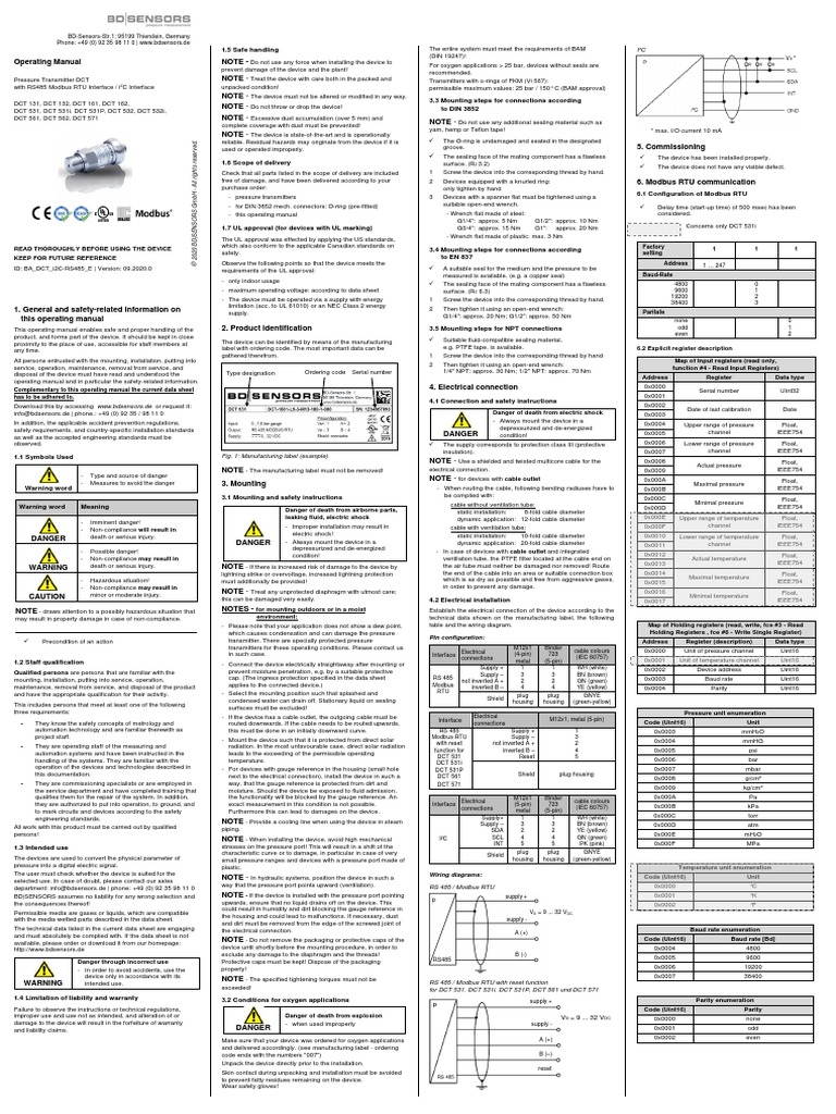 BA DCT i2C-RS485 E PDF | PDF | Electrical Connector | Vacuum Tube