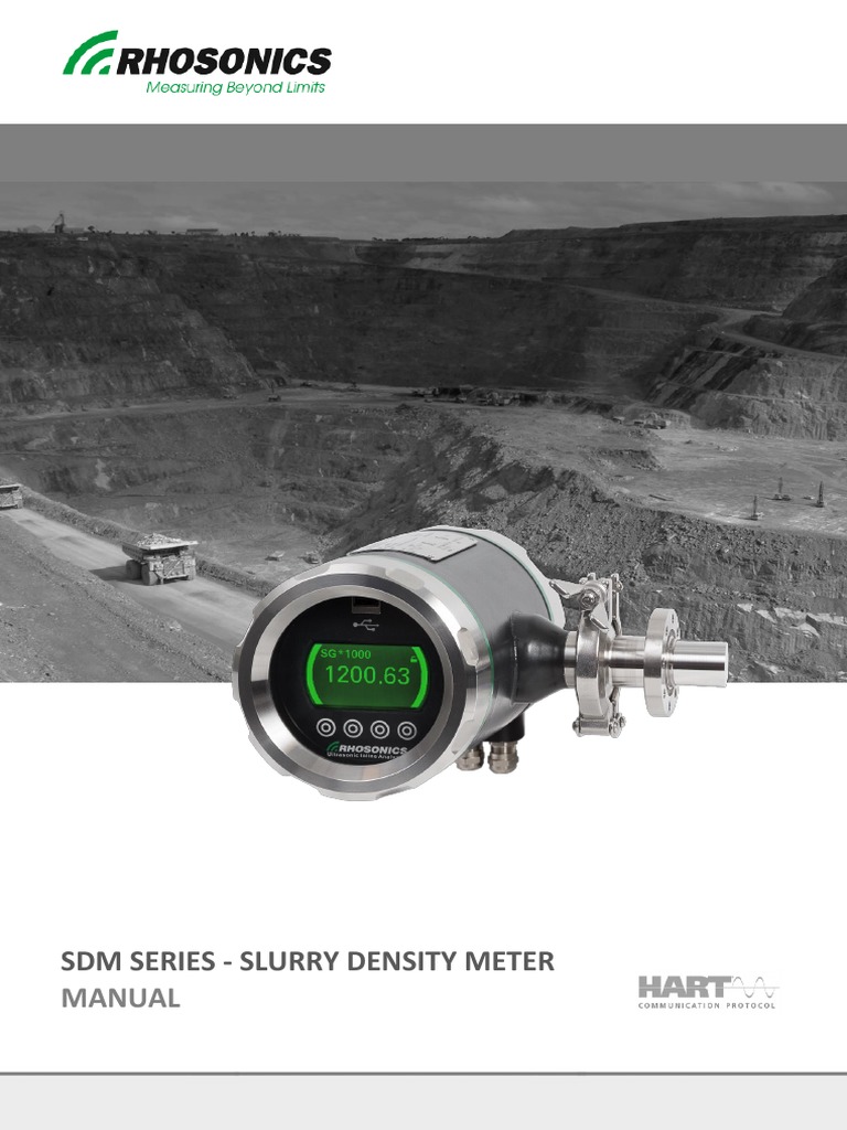 SDM Series - Slurry Density Meter: Manual | PDF | Pipe (Fluid ...