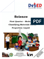 Science: Quarter 1 - Module 1: Classifying Objects and Materials | PDF ...