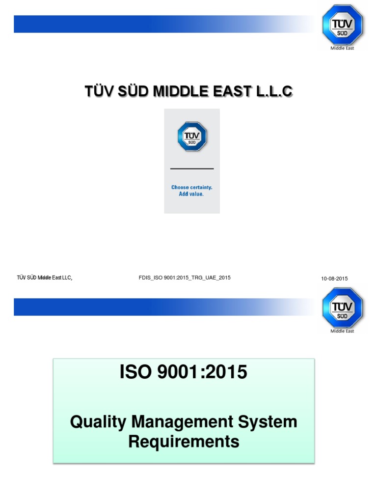 ISO 9001-2015 Presentation PDF | PDF | Quality Management | Quality ...