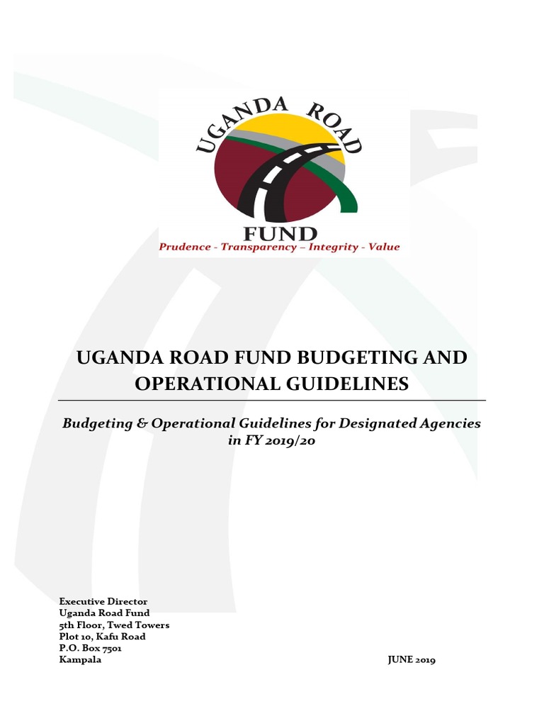 Uganda Road Fund Budgeting and Operational Guidelines | PDF | Road ...