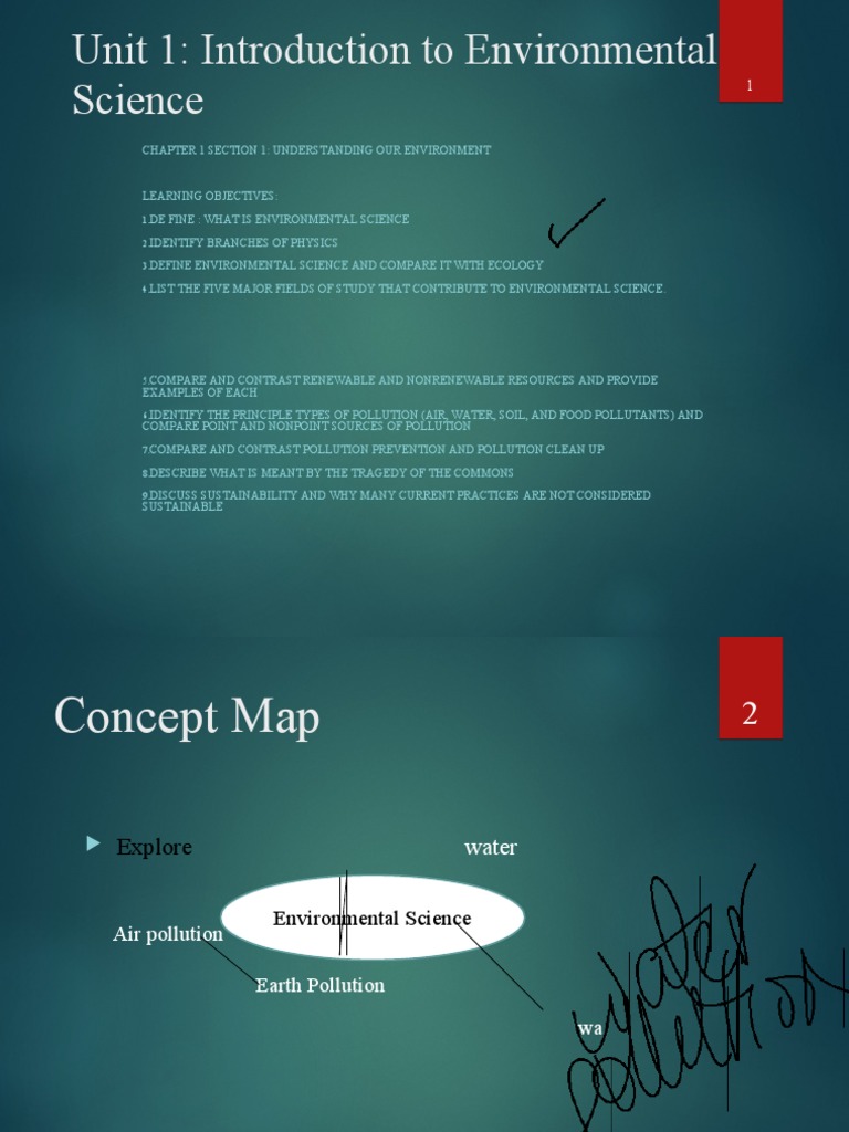 Unit 1 - Environmental Science | PDF | Environmental Science ...