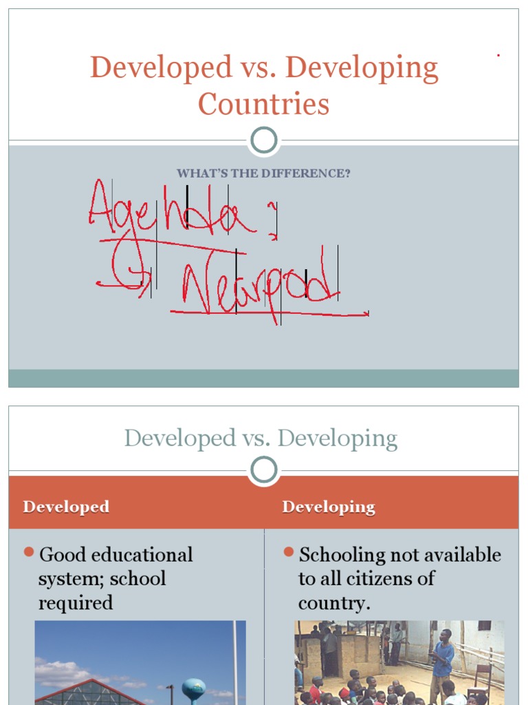 Developed vs. Developing Countries Explained | PDF | Business | Social ...