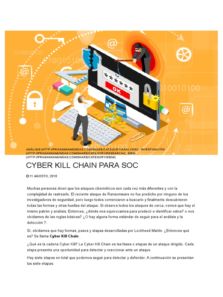 Cyber - Kill Chain para SOC Setwork Necurity | PDF | Seguridad de la ...