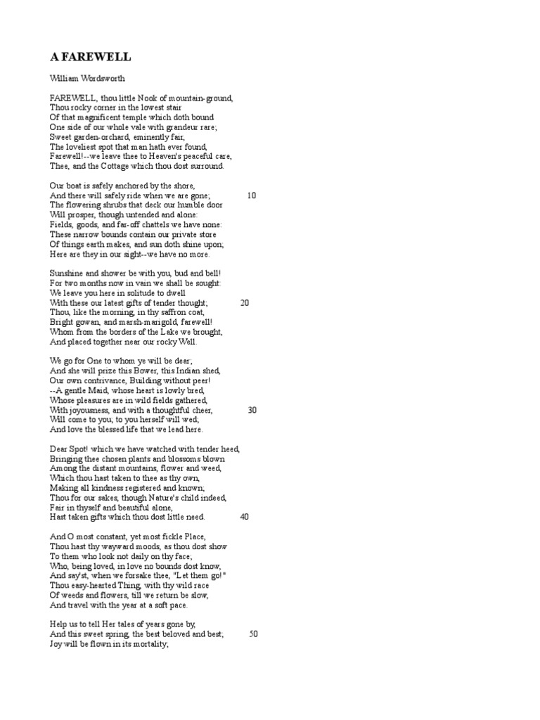Farewell Pdf