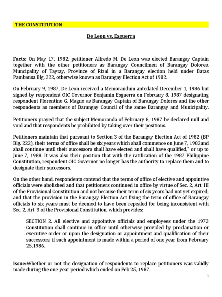 Consti I Digests | PDF | Constitutional Amendment | Ratification