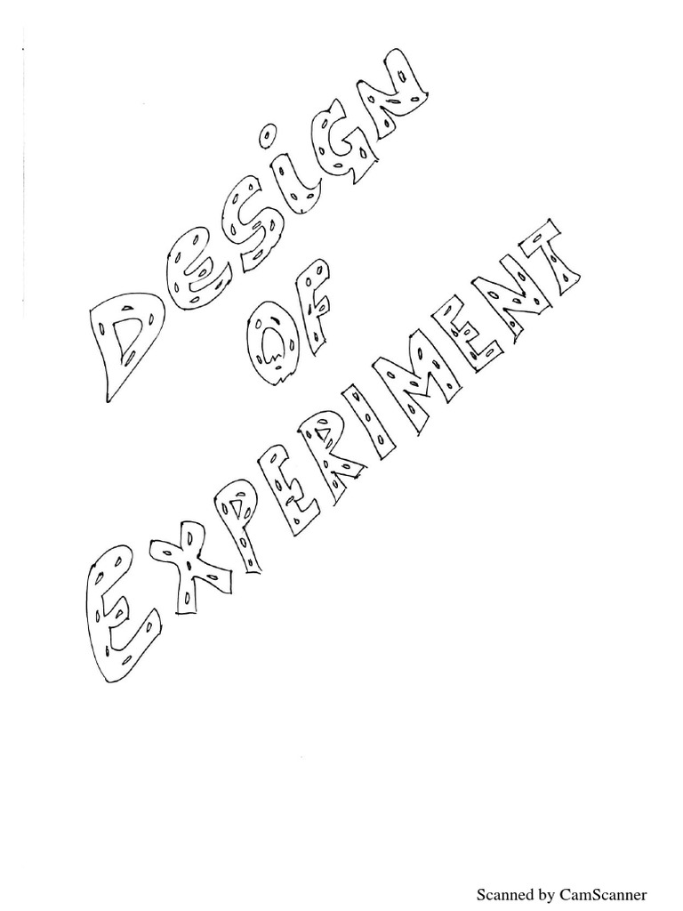 Design of Experiments PDF | PDF