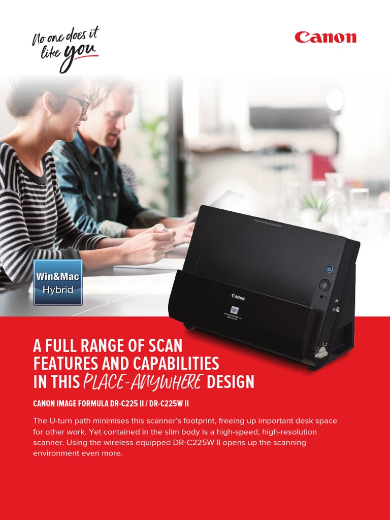 C225ii and C225WII Brochure | PDF | Image Scanner | Wi Fi