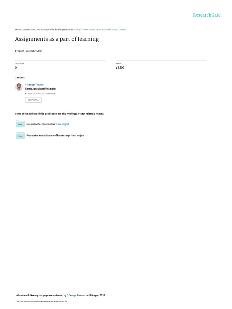 Assignments as a Part of Learning: Understanding Different Types of ...