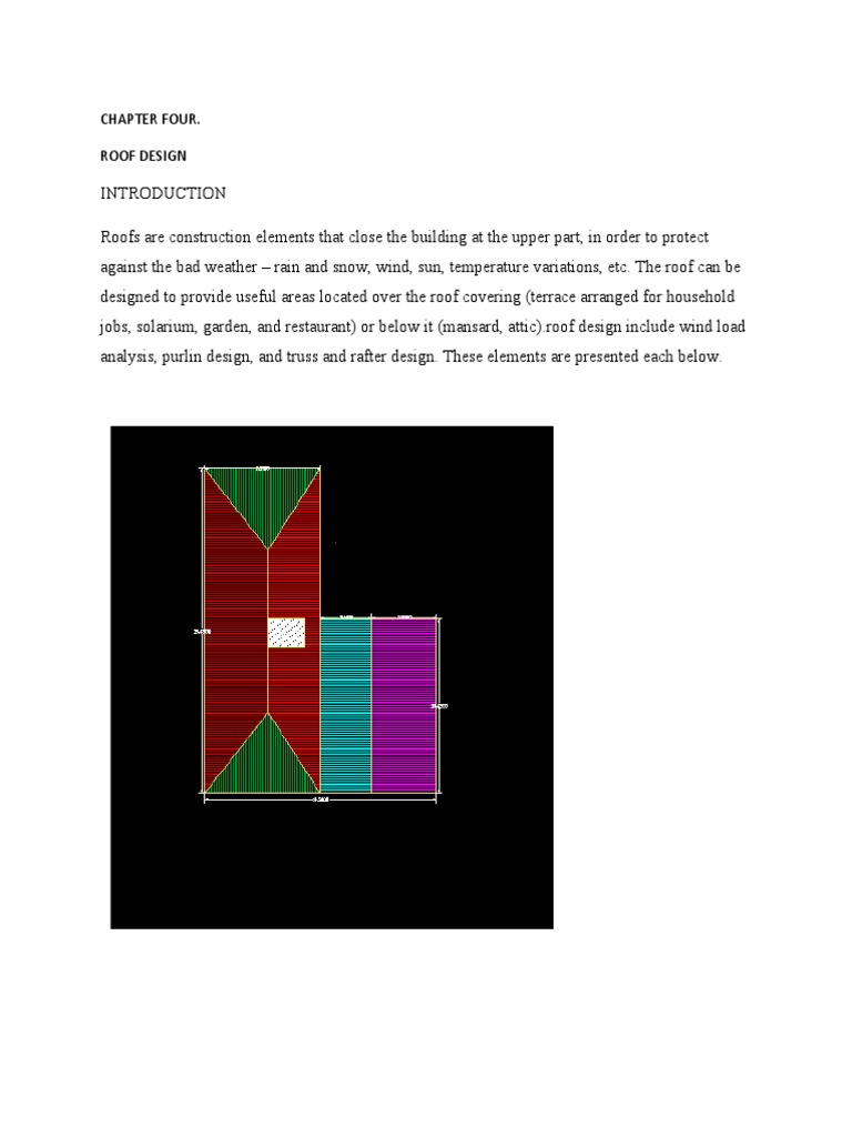 Chapter Four. Roof Design | PDF | Beam (Structure) | Deformation ...