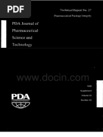 PDA Technical Reports List | PDF | Sterilization (Microbiology) | Risk ...