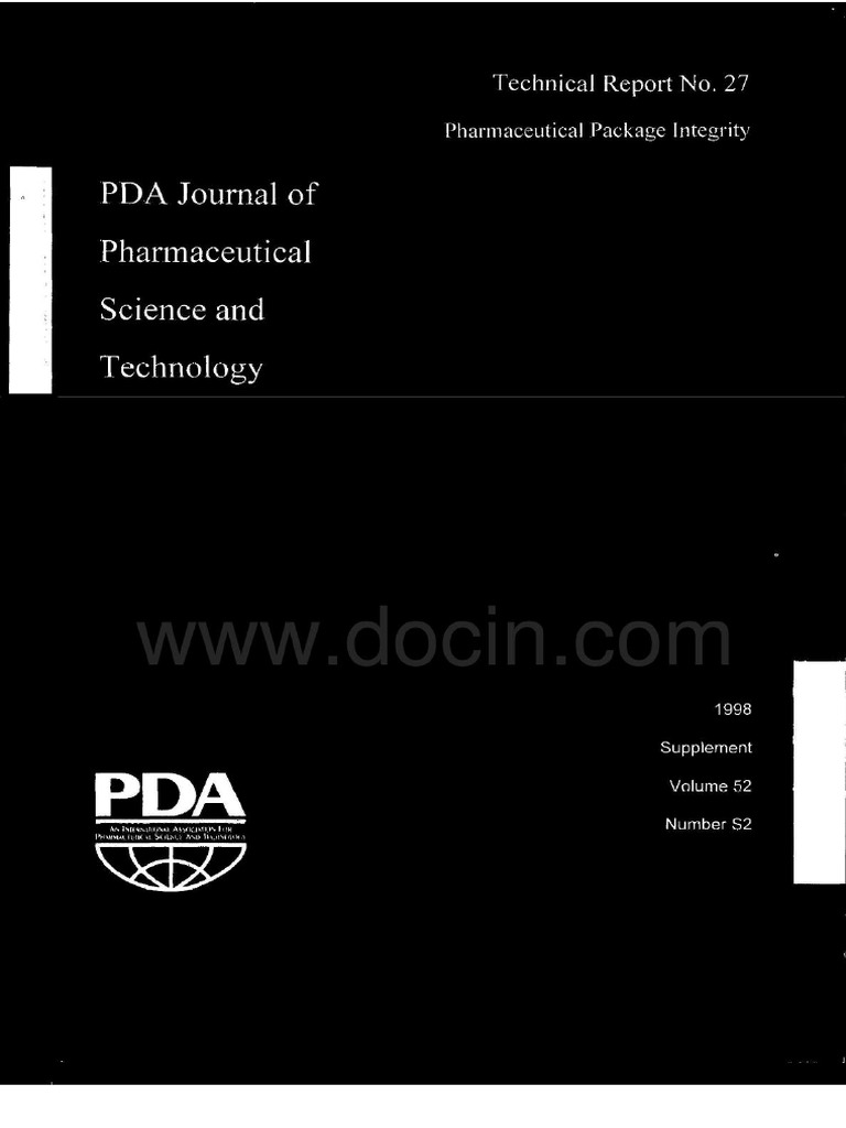 PDA Tech-Report-27 98 Packaging Integrity | PDF