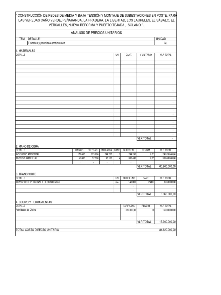 Apu Plan de Manejo Ambiental | PDF